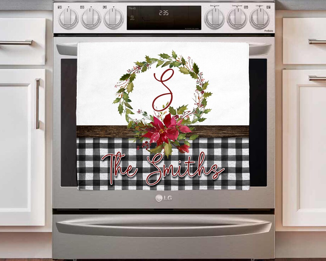 DIGITAL FILE Buffalo Plaid Holly and Poinsettia Floral Wreath Christmas ...