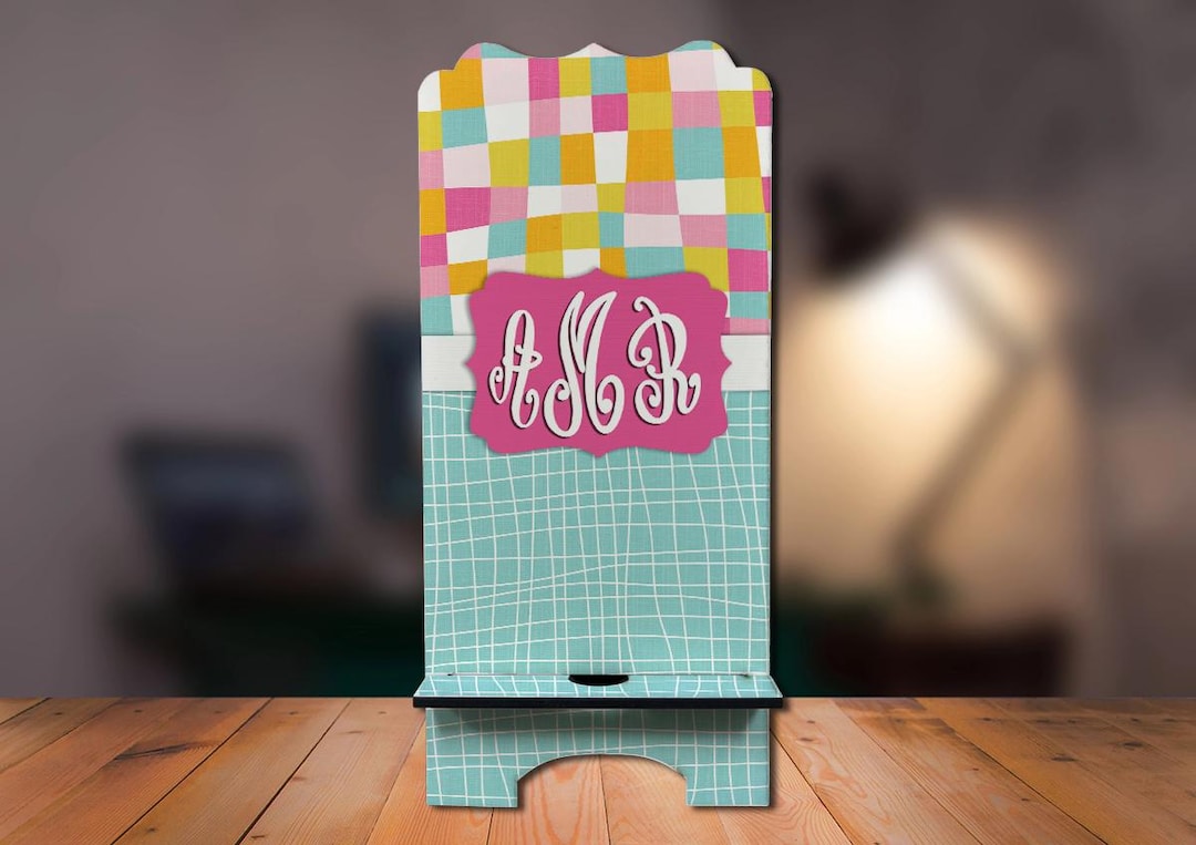 DIGITAL FILE Groovy Summer Pink and Mint Phone Stand Sublimation Design ...