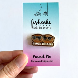 Cool Beans Enamel Pin – Lapel, Coffee Bean, Hard Enamel, 90s - Etsy