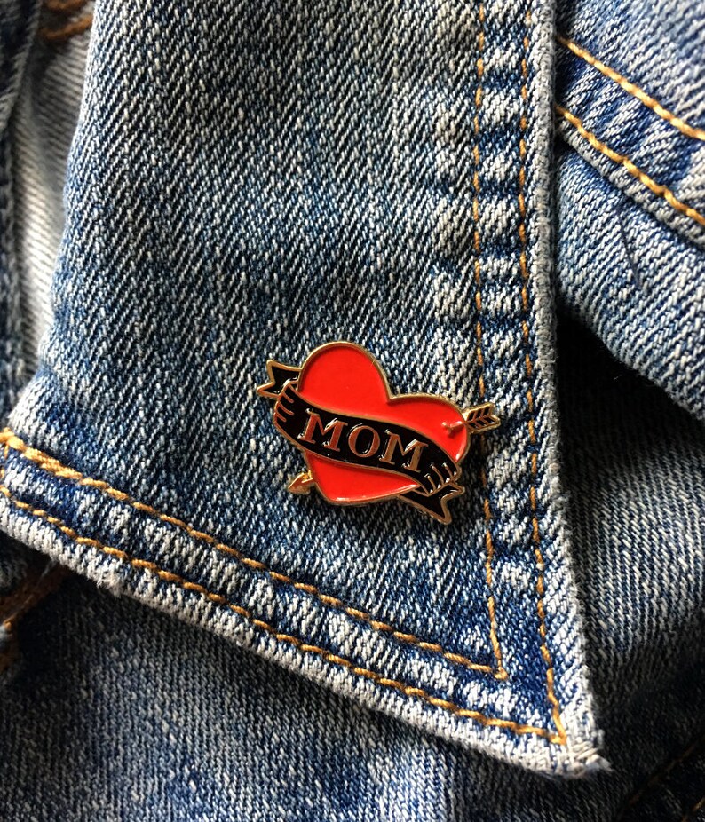Mom Tattoo Enamel Pin Lapel Hard Enamel Mothers Day Gift - Etsy