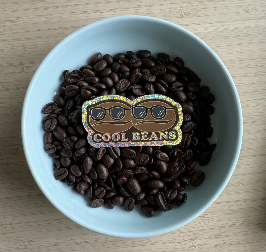 Cool Beans Glitter Sticker Coffee 90s Phrase Full House - Etsy