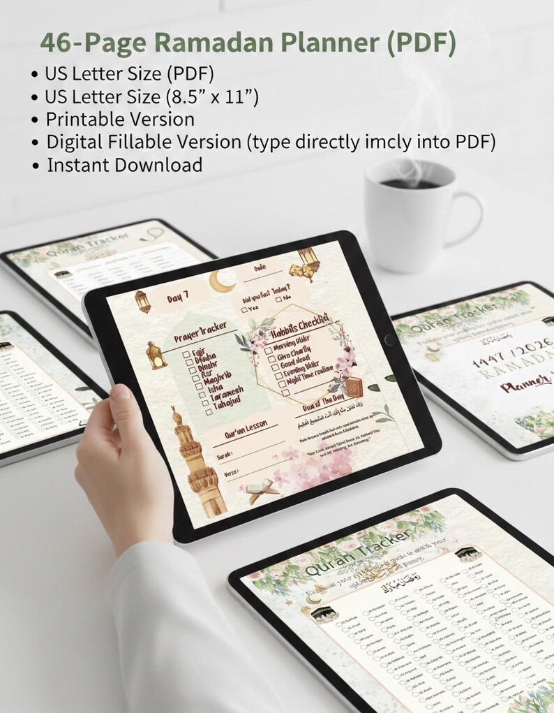 2026 Ramadan Planner PDF | Printable & Digital Fillable | 1447 Hijri ...