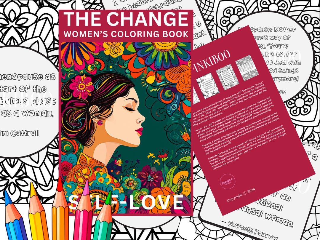 The Change Menopause Coloring Book - Etsy