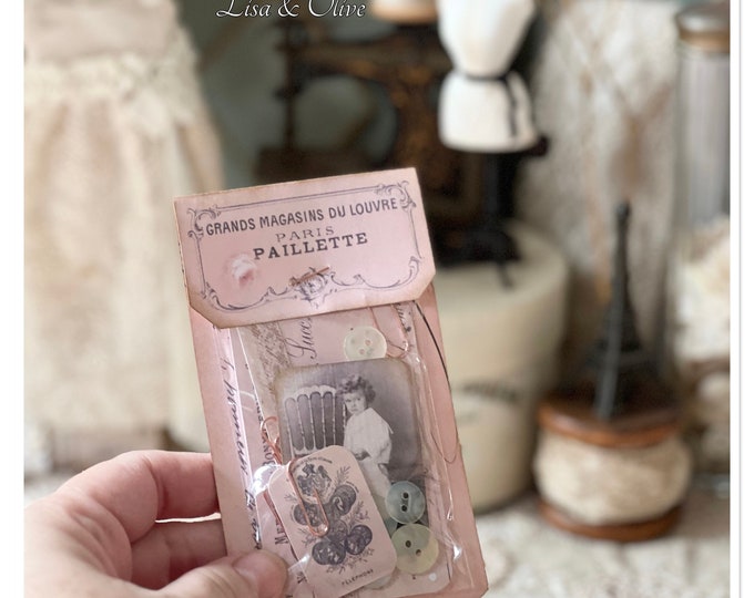 Vintage French Ephemera Junk Journal Kit by Lisa and Olive - Etsy