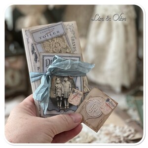 Digital Vintage French Ephemera Haberdashery Lace Sample Card Folder ...
