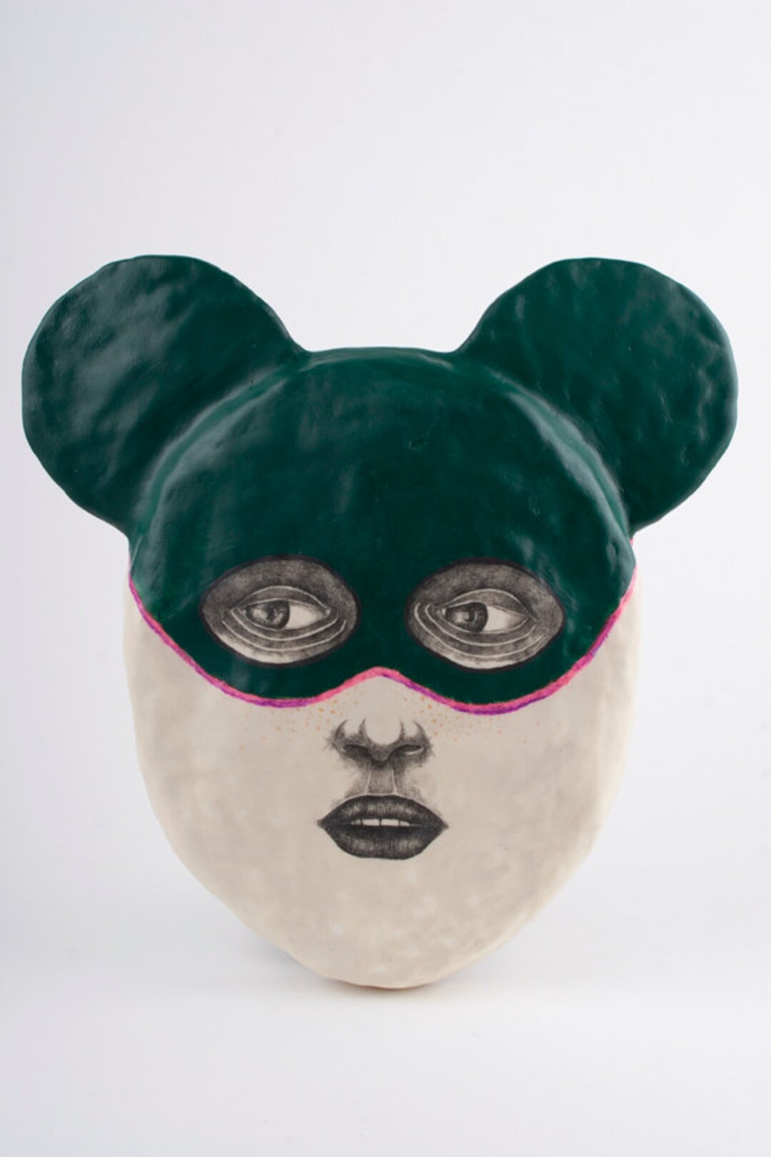 SALE Art Object Mask Air Dry Clay Wall Decoration. Mixed - Etsy