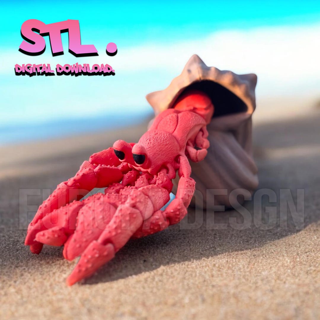 Articulated Animal Digital .STL File for 3D Printing, Articulated ...