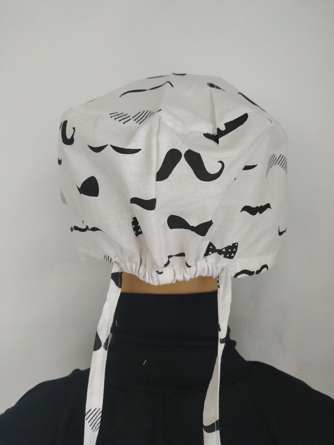 White Black Surgical Cap Medical Cap I Adjustable Cotton - Etsy