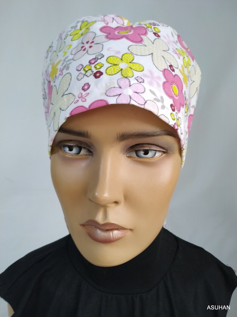 Flowers Nurse Cap Doctor Cap Head Covers Woman Surgical - Etsy