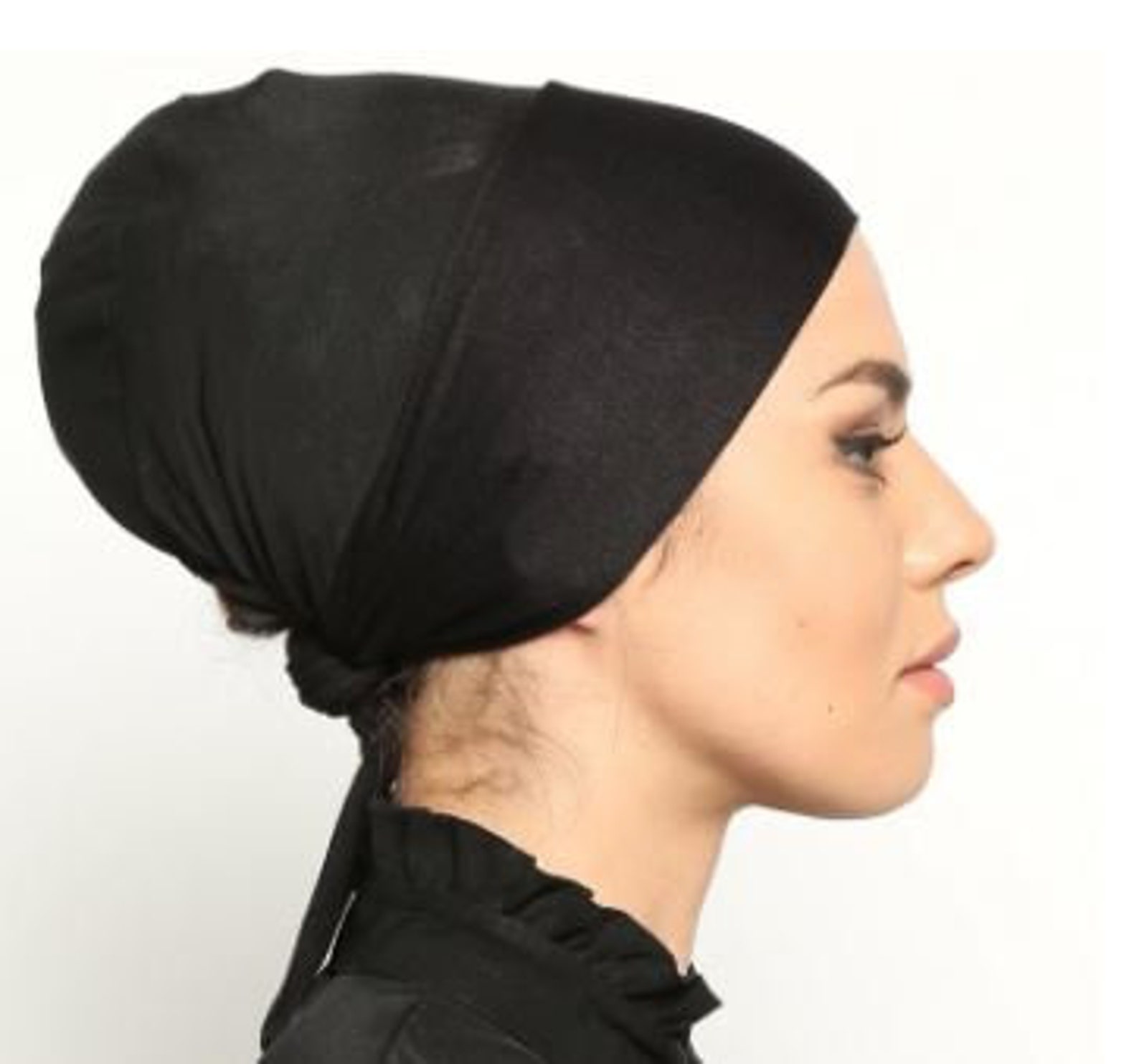 Mustard Underscarf All in One Hat Under Tichel,head Scarves, Head ...