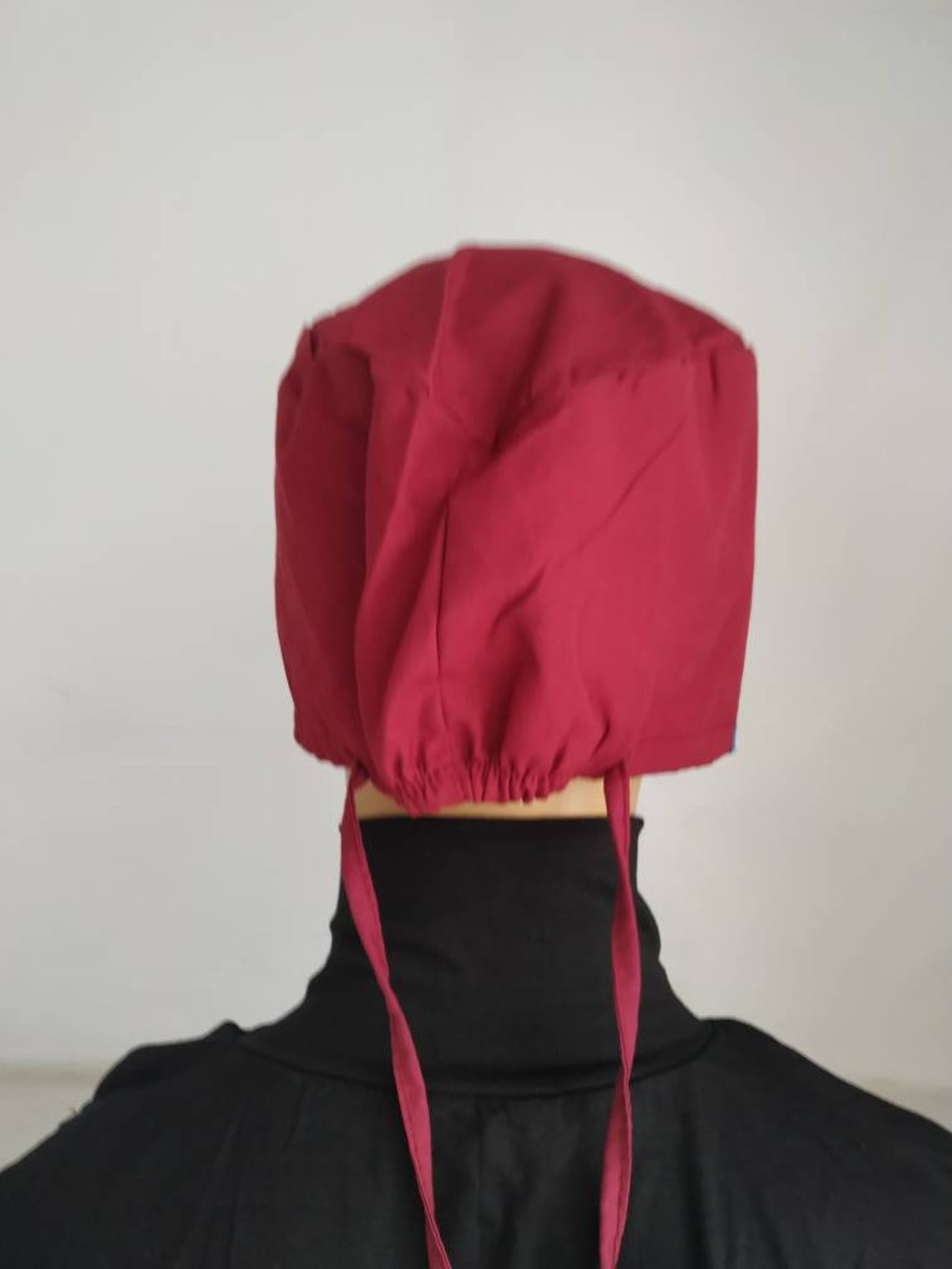 Dark Claret Red Surgical Cap, Nurse Cap Chemo Hats Turbans for ...