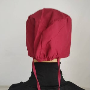 Dark Claret Red Surgical Cap, Nurse Cap | Chemo Hats | Turbans for ...