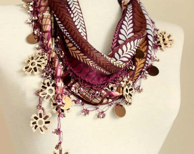 Turkish Scarves Oya Scarf Scarf Fashion Floral Scarf - Etsy