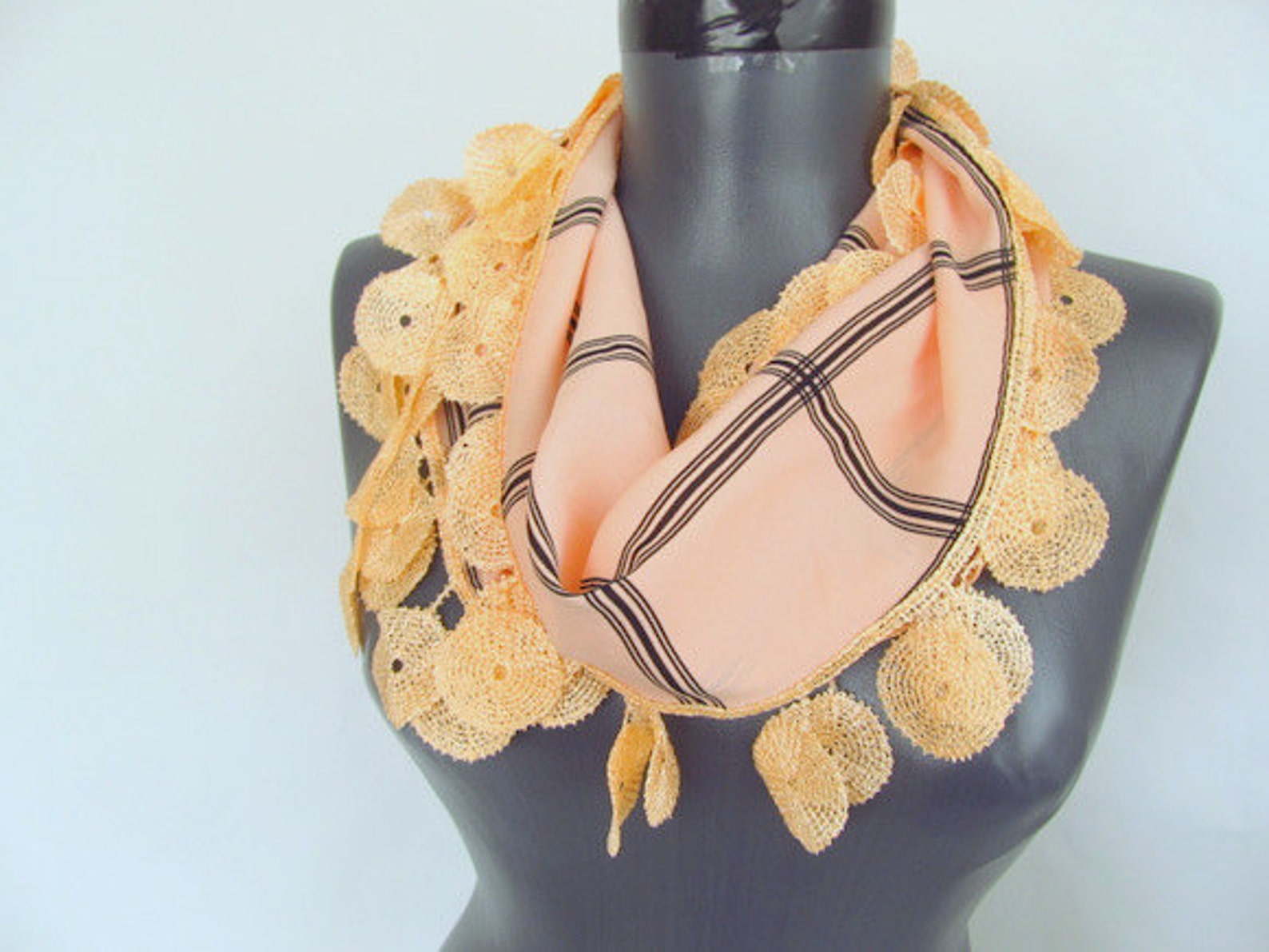 Apricot Salmon Scarf Chiffon Scarf Long Women Scarf Women Accessories ...