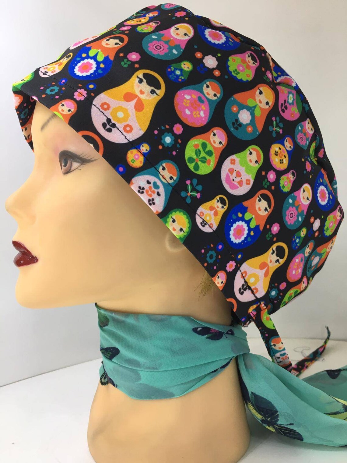 Nurse Cap Nurse Gift Black Nurse Cap Woman Scrub Cap, Surgical Cap ...