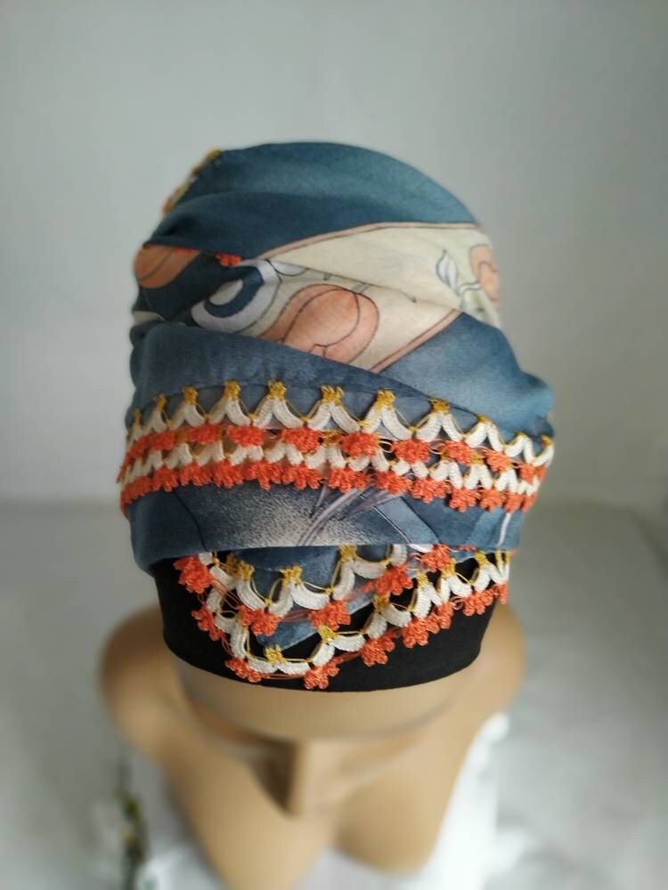 Square scarves Turkish Scarf tichel headband | Etsy