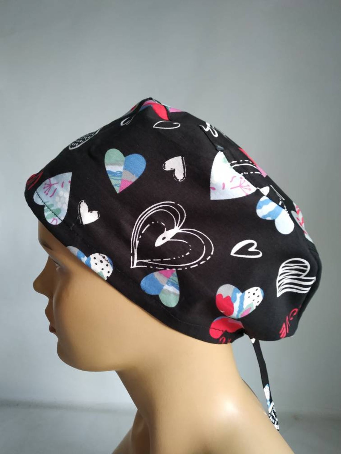 Heart Nurse Cap | Doctor Cap | Head Covers - Woman Surgical Scrub Hats ...
