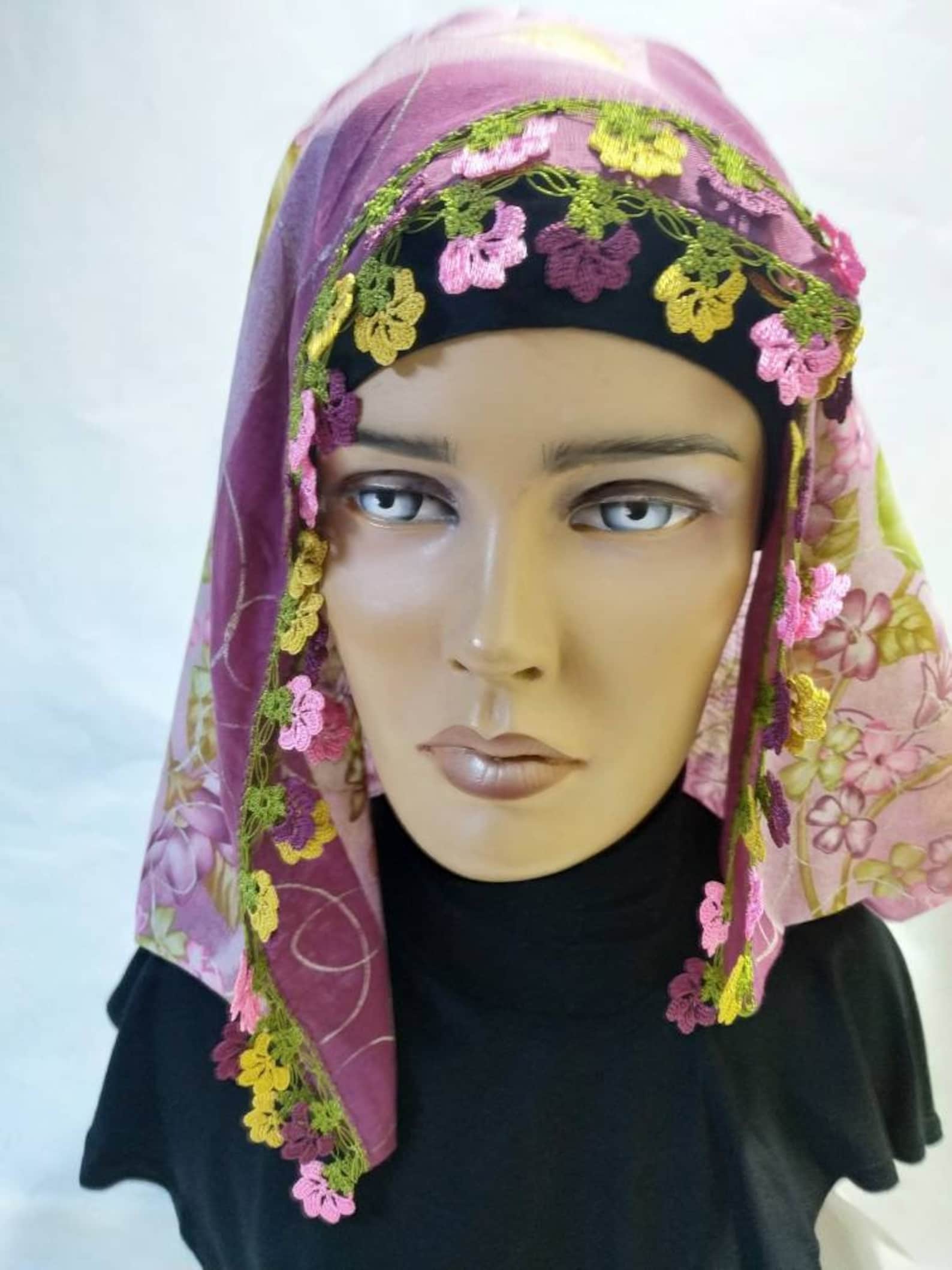 Square Turkish Scarf - Scarves for Woman - Hijab Scarves - Tichel ...
