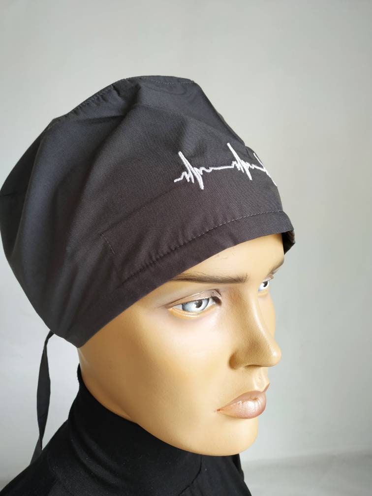 Dark Gray Surgical Cap Nurse Cap Chemo Hats Head Covers - Etsy