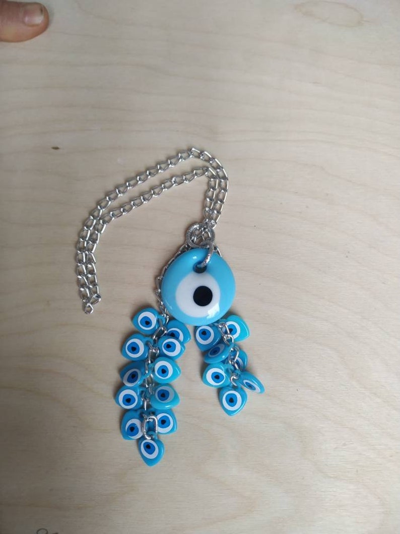 1 Pcs Rearview Car Mirror Charm Evil Eye Keychain Nazar - Etsy