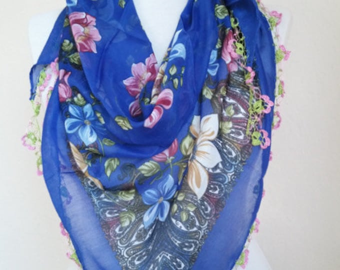 Turkish Scarf , Scarf for Women , Cotton Scarves - Turkish Oya Scarf ...