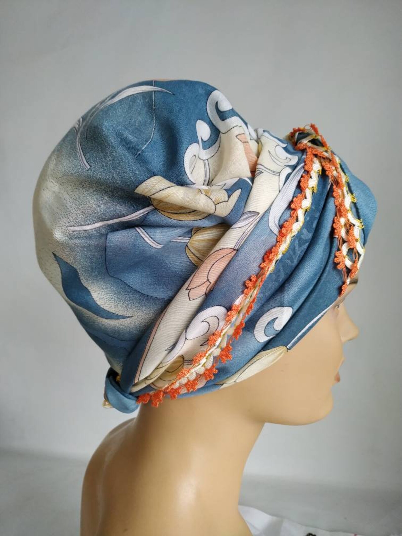 Square scarves Turkish Scarf tichel headband | Etsy