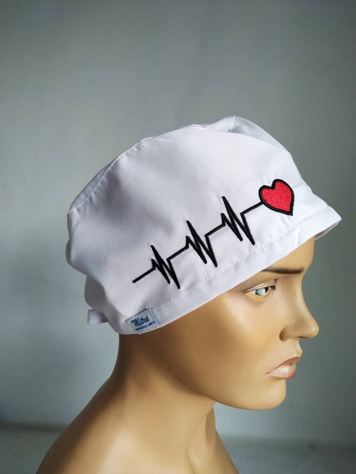 White Cap L Nurse Cap | Chemo Hats | Woman Cap | Men Cap L Medical Cap ...