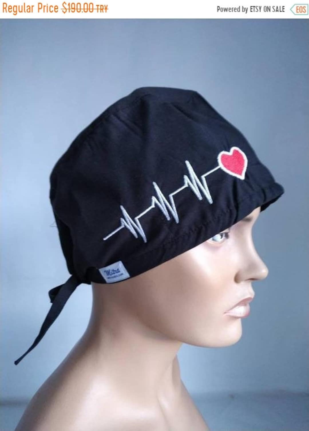 Woman Surgical Hats, Medical Cap , Nurse Cap, EKG Unisex Cap, Surgical ...