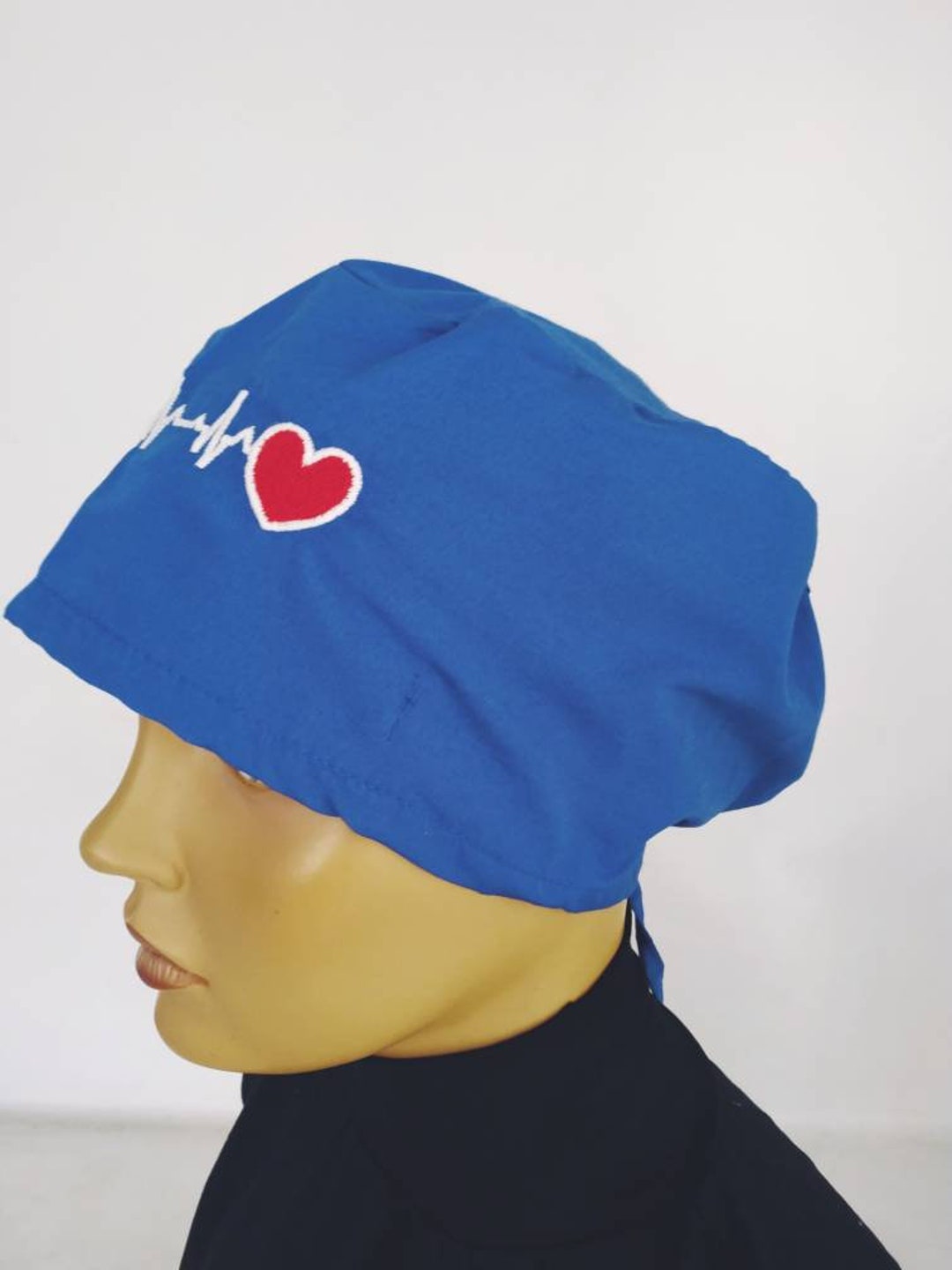 Heart Unisex Cap | Blue Surgical Cap | Head Covers - Woman Surgical ...
