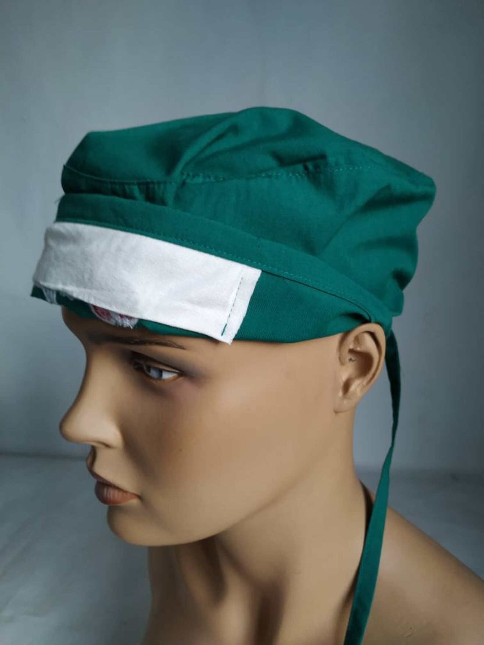 Dark Claret Red Surgical Cap, Nurse Cap | Chemo Hats | Turbans for ...