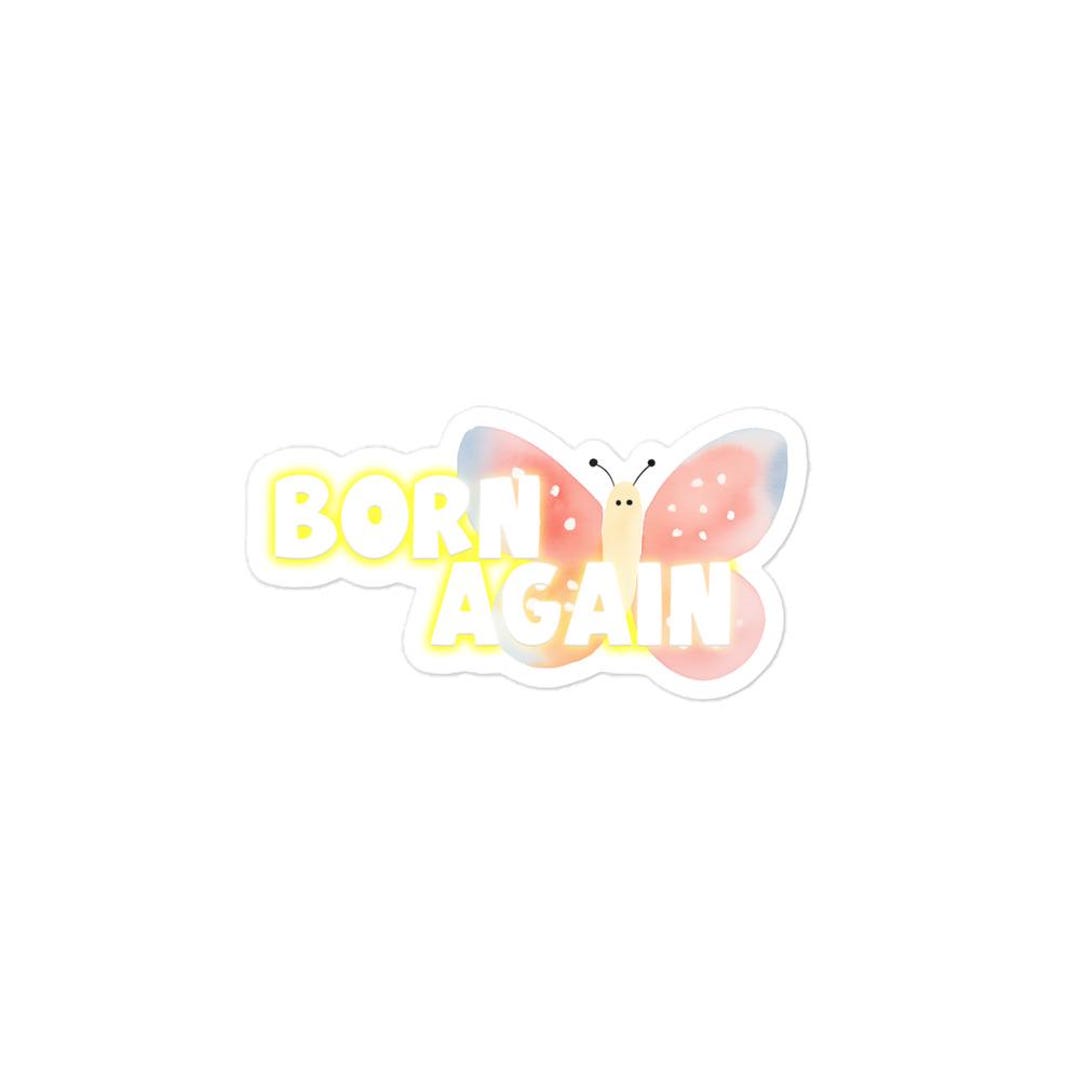 Christian Stickers, Born Again, Notebook Stickers, Christian Decal for ...