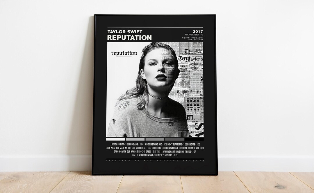 Taylor Swift Posters / Reputation Poster / Album Cover Poster, Poster ...
