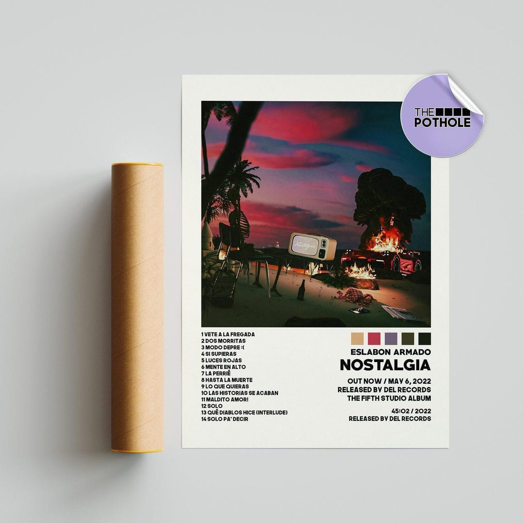 Eslabon Armado Posters / Nostalgia Poster, Tracklist Album Cover Poster ...