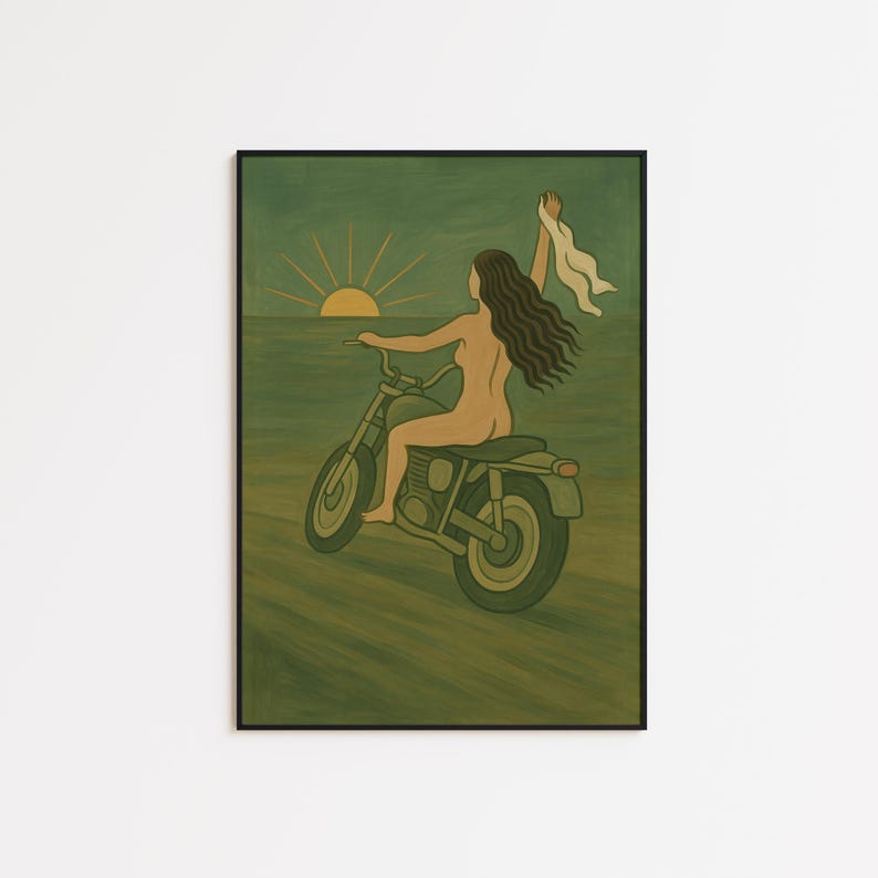 Nude On Motorbike