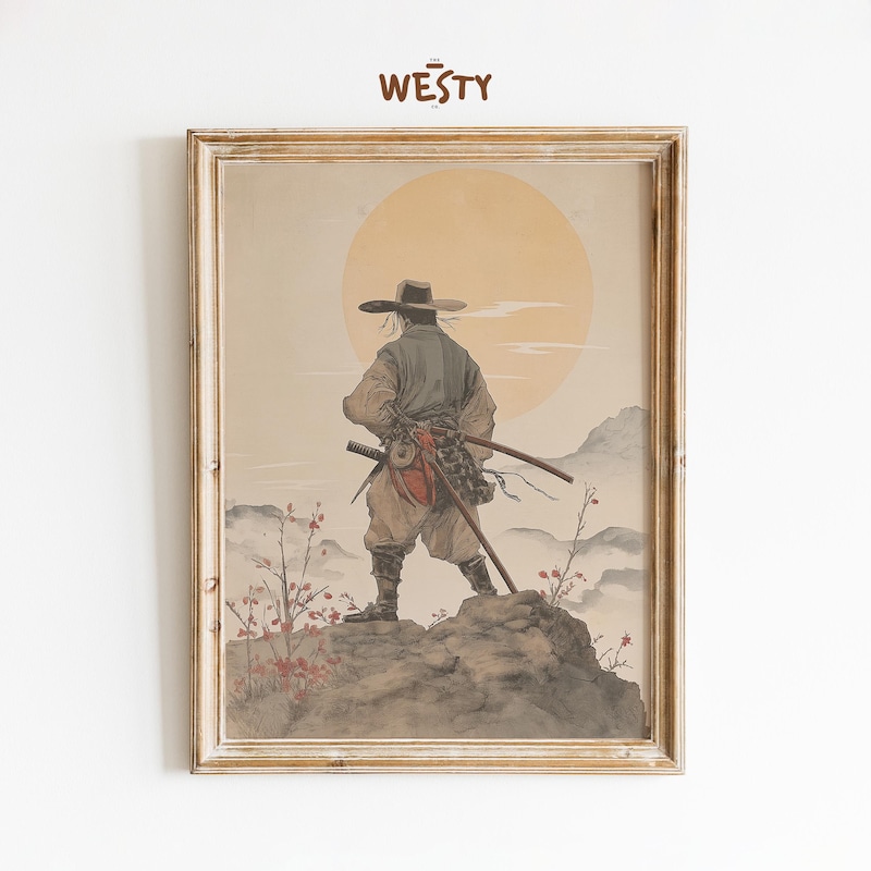 Western Japanese Print - Etsy