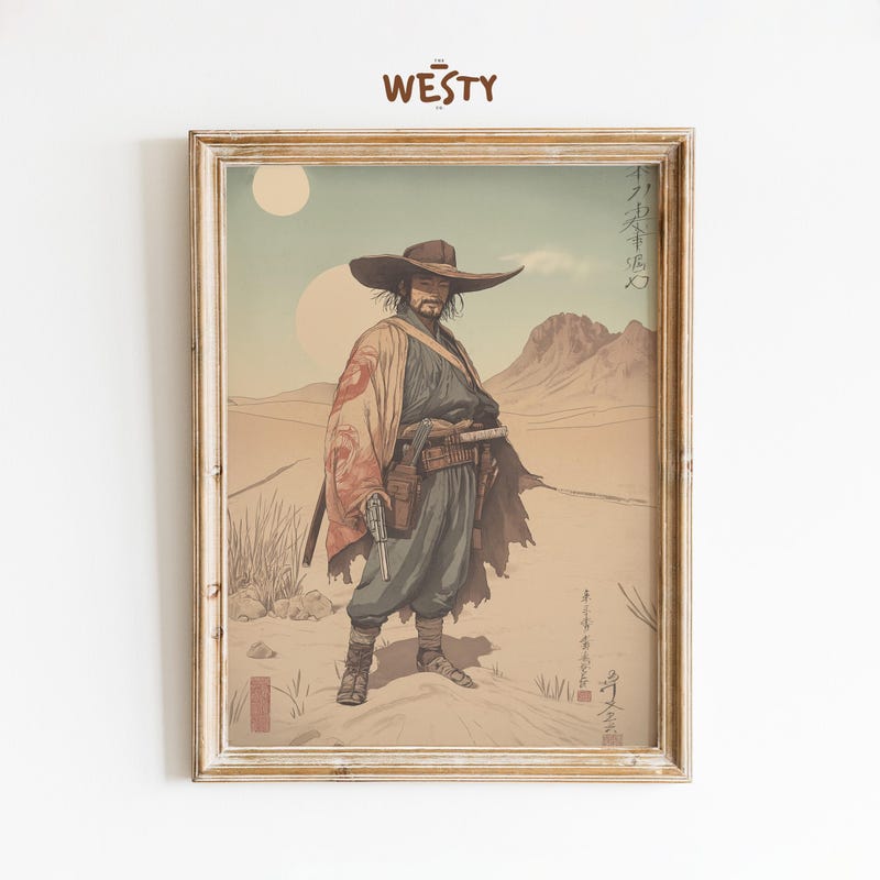 Western Samurai Art - Etsy