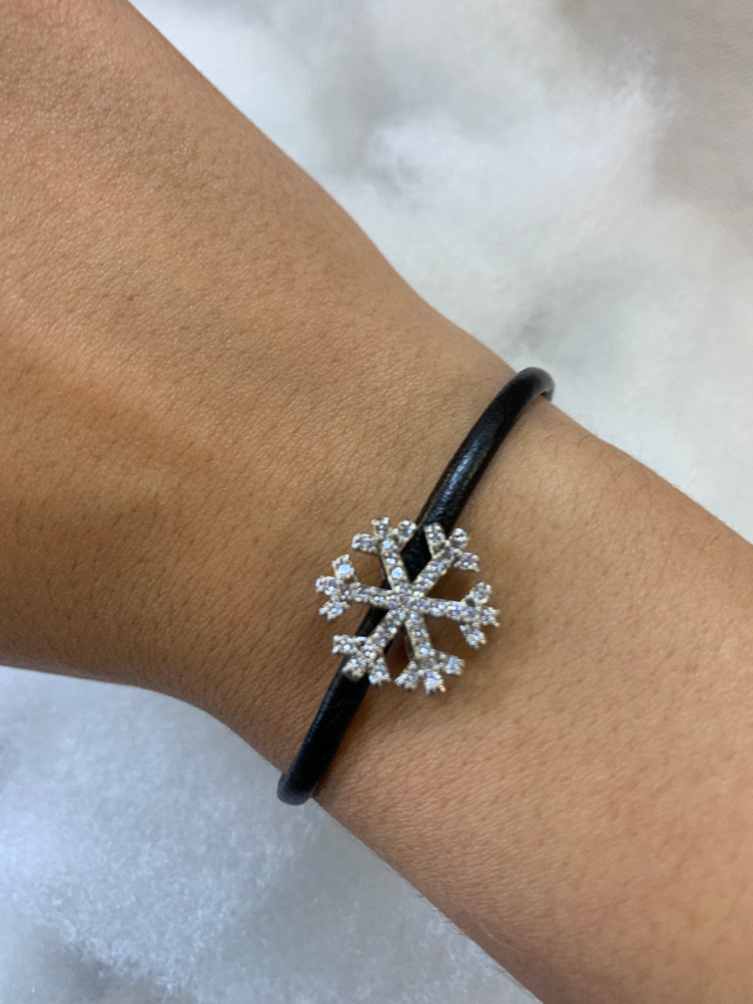 Snowflake Bracelet - Crystal Snowflake Jewelry - Crystal Snowflake ...