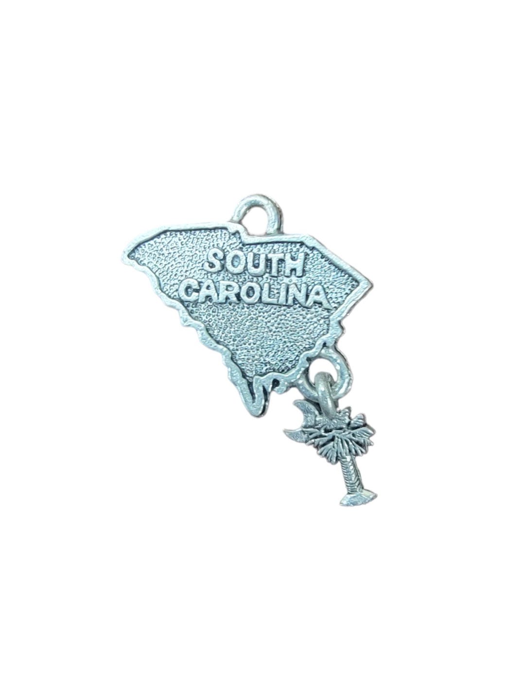 South Carolina Pewter Charm - Handmade in USA - Etsy