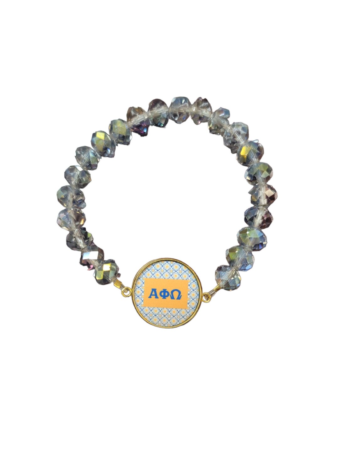 Crystal Alpha Phi Omega Bracelet: APO Fraternity Gift | Officially ...