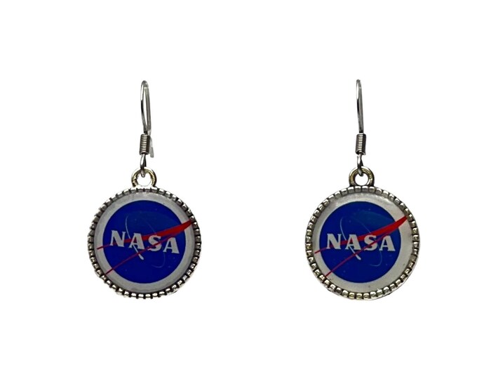 NASA Logo Stud Earrings Science Astrophysics Astronaut - Etsy