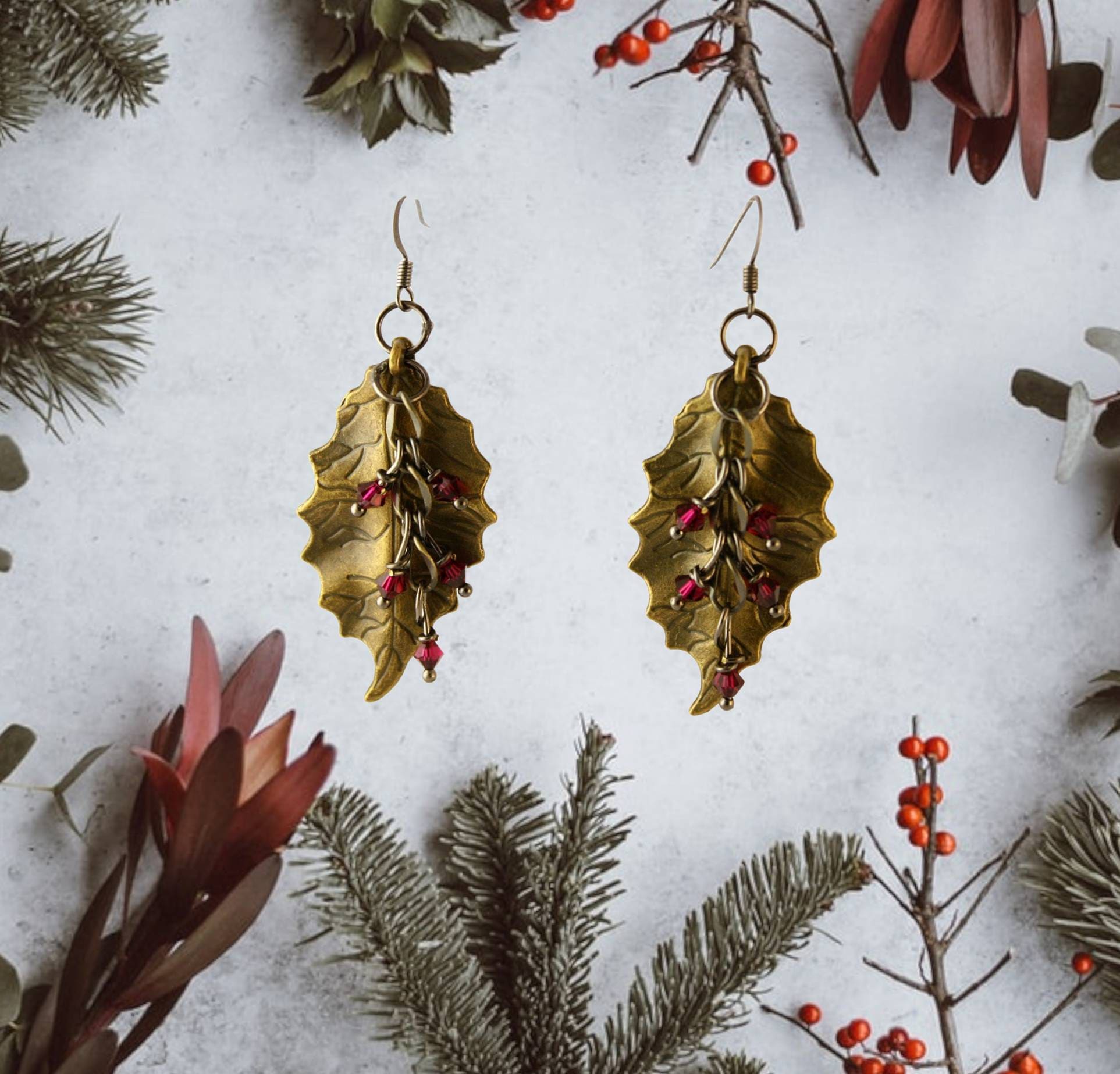 Holly Berry Cluster - Etsy