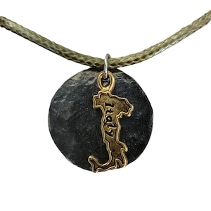 Gold Italy Boot Map Pendant Italian Map Jewelry Gift - Etsy