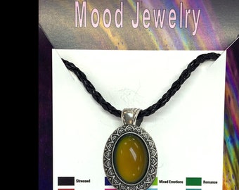 Color Changing Mood Necklace, Mood Bead Pendant - Etsy