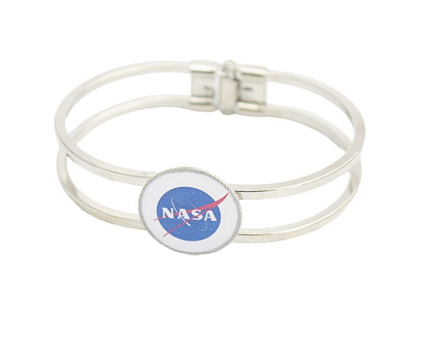 NASA Logo Cuff Bracelet Astronaut Gift Space Lover Gift NASA Logo Space ...