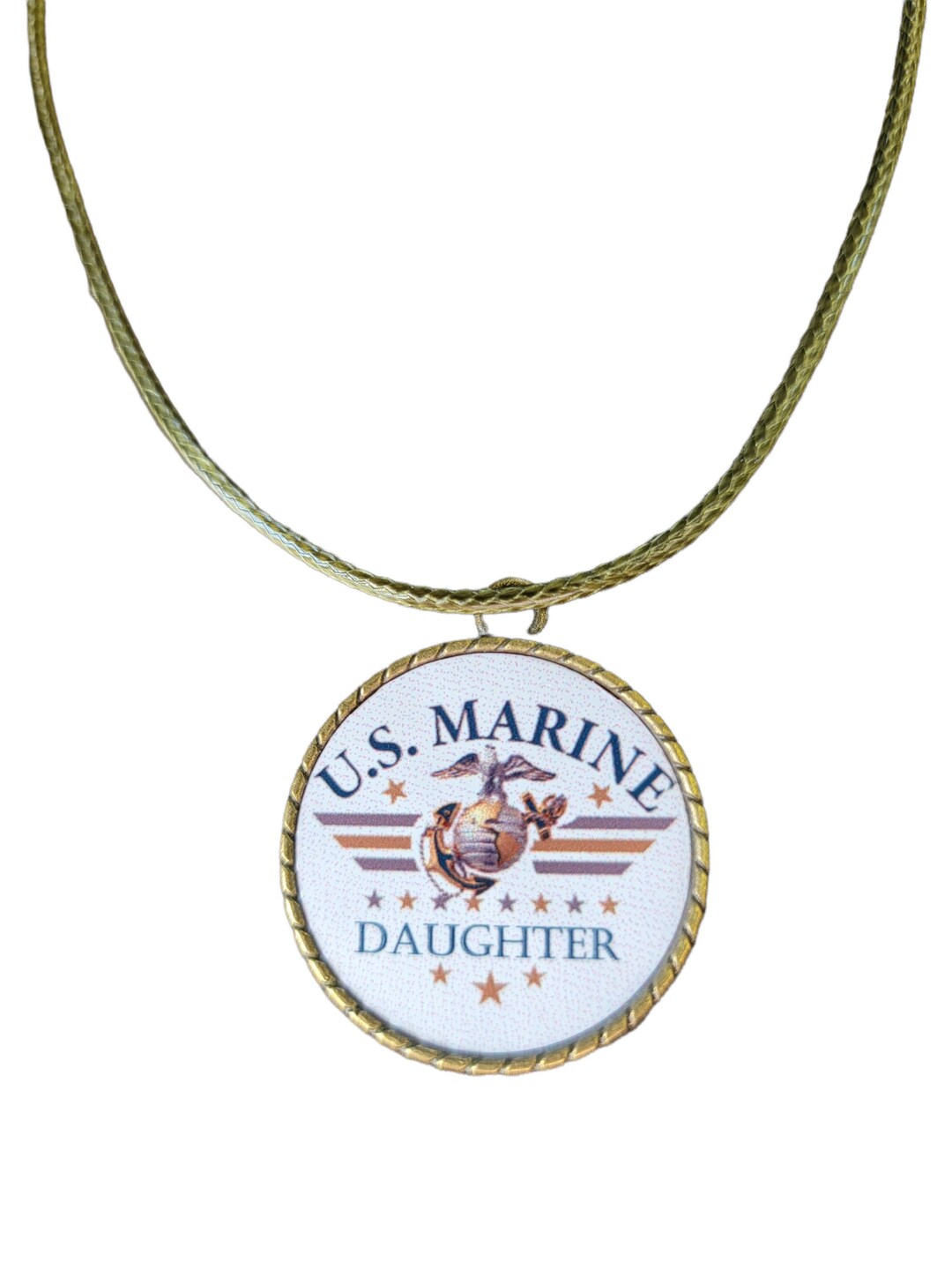 Marine Corps Daughter Necklace: Eagle, Globe, and Anchor Pendant - Etsy