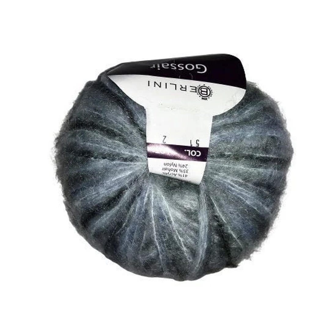 Mohair Yarn - Blue Gray Yarn - Mohair Knitting Yarn - Mohair Crocheting ...