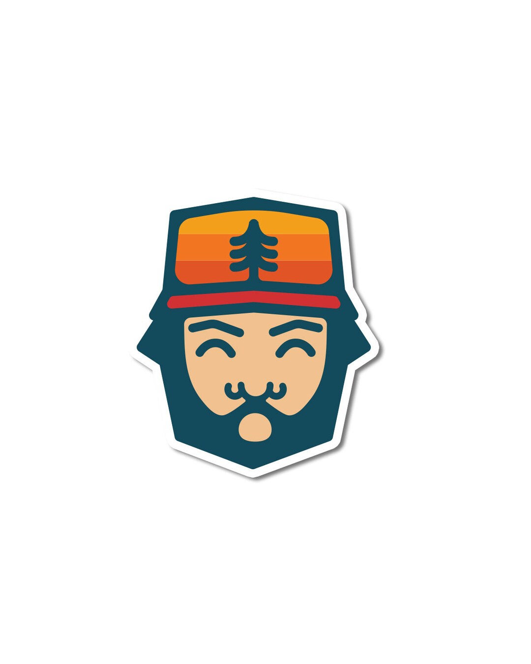 Mountain Man Sticker - Etsy