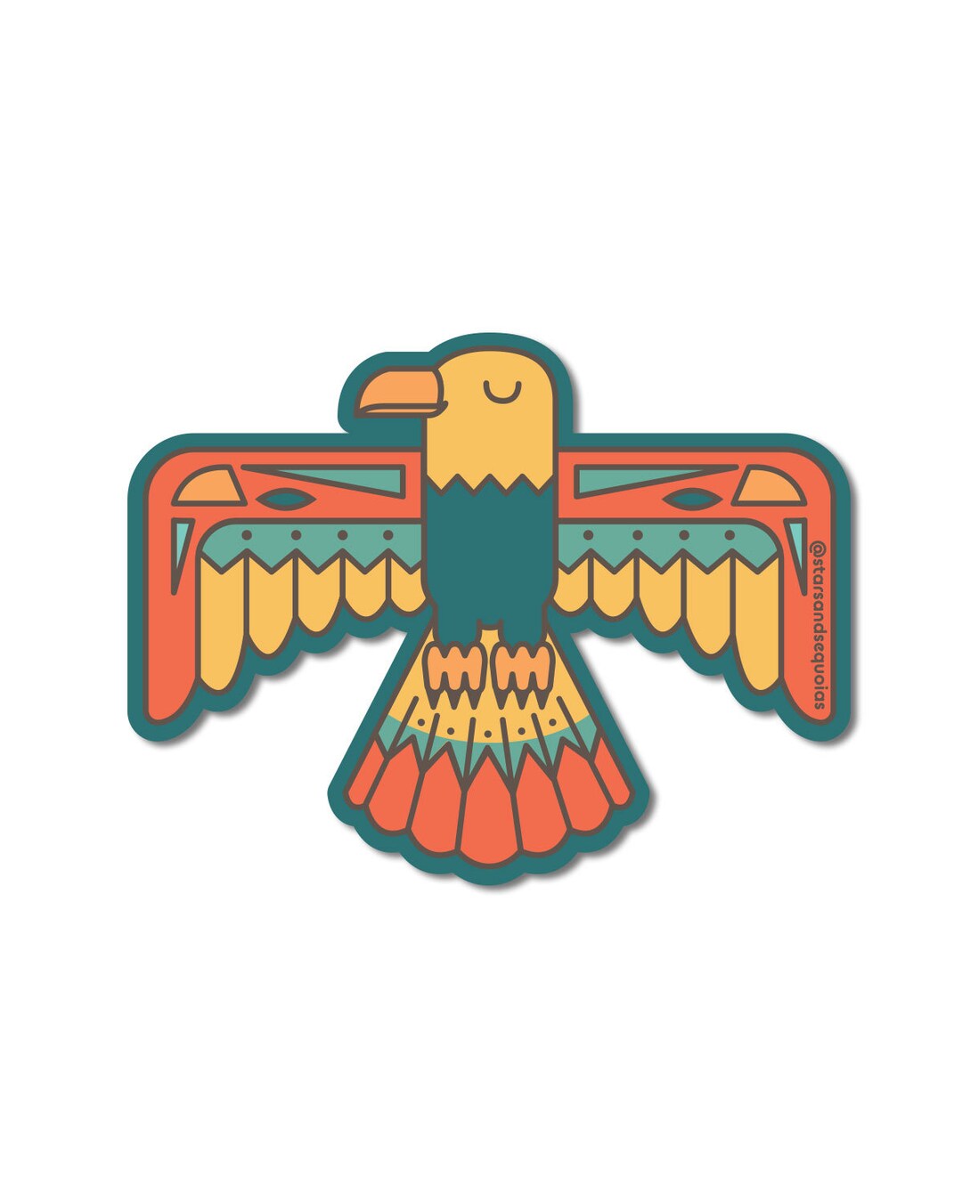 Thunderbird Adventure Vinyl Decal | Outdoor Mythical Bird Sticker for ...
