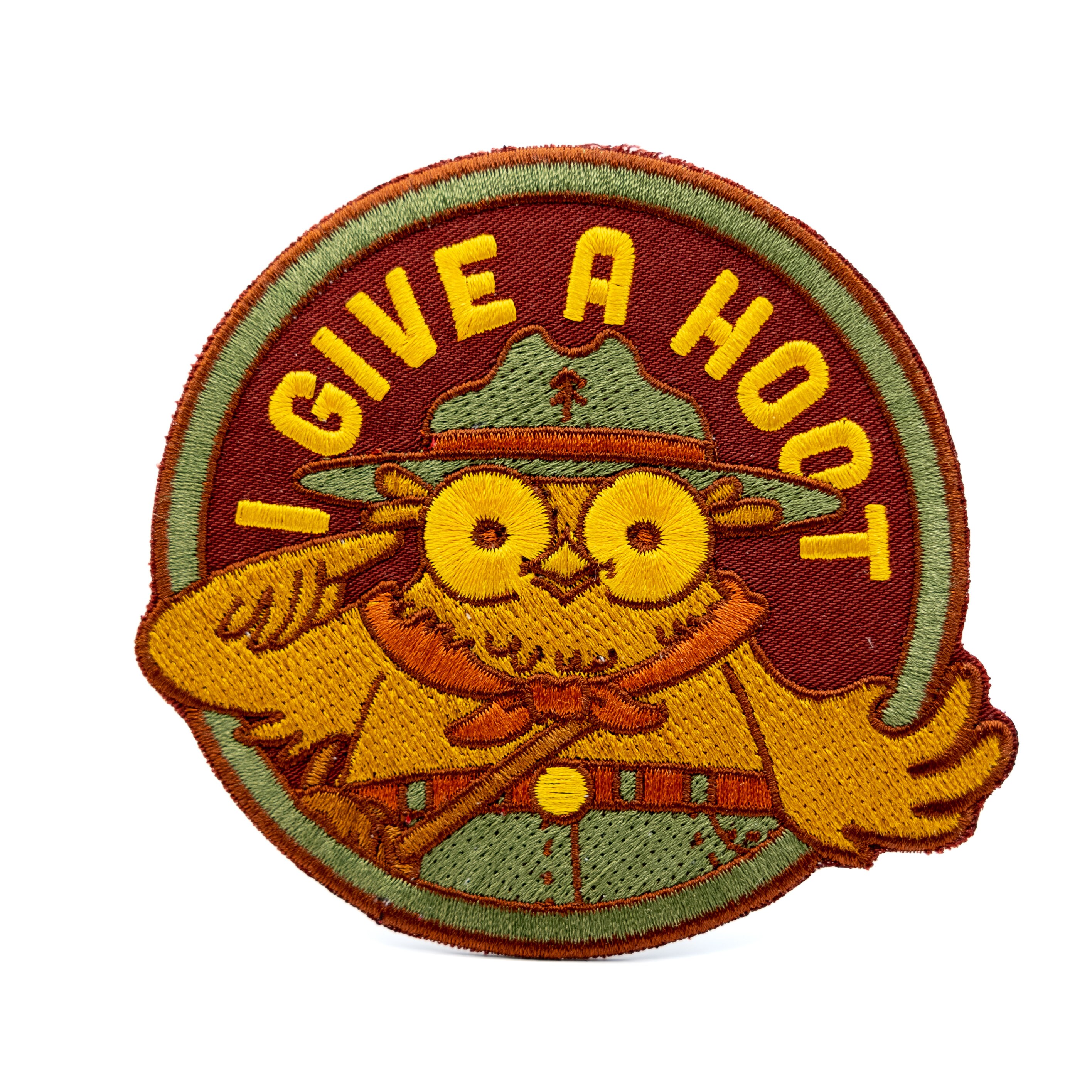 Vintage Style "i Give A Hoot" Iron-on Patch | Collectible Patch ...