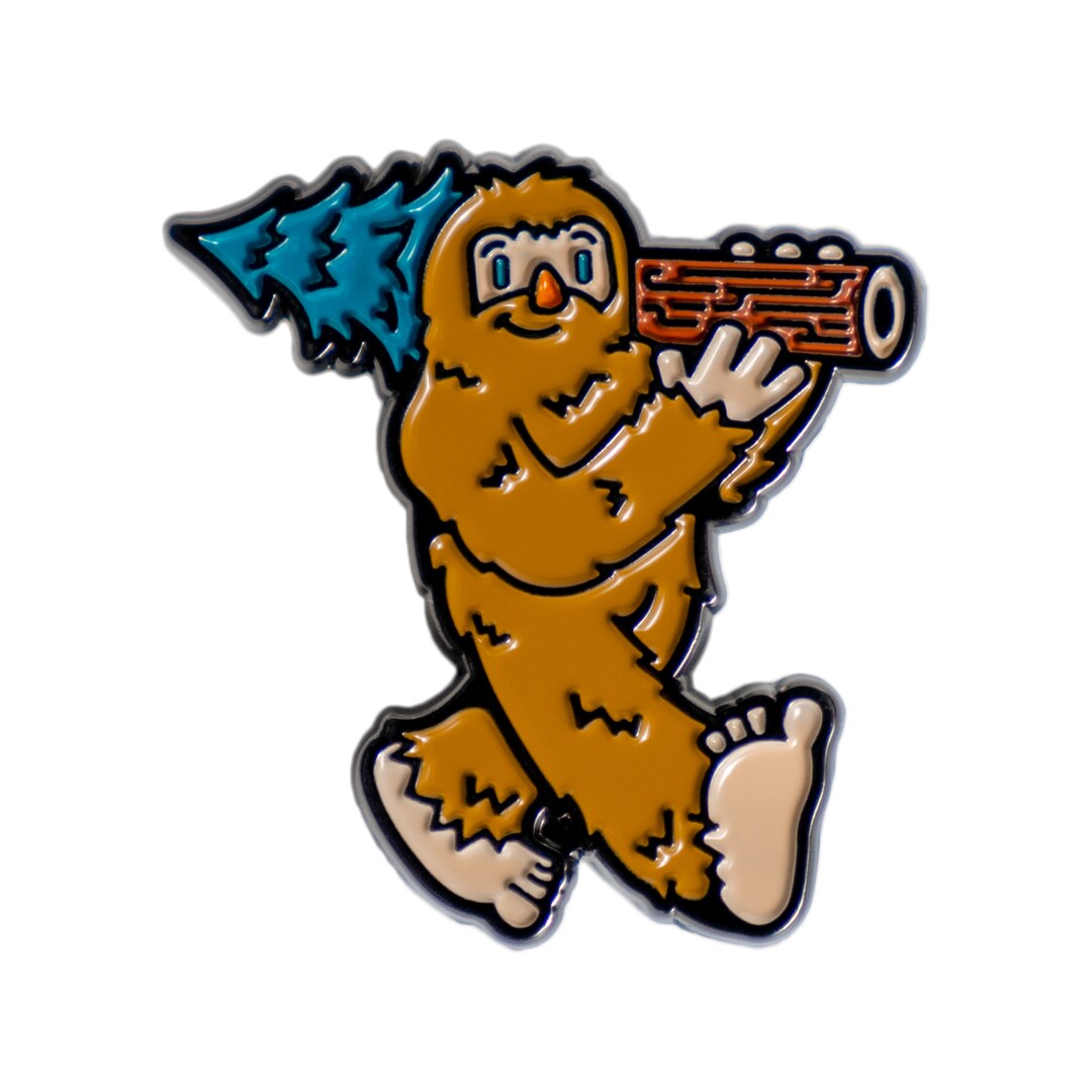 Woodland Sasquatch Enamel Pin | Collectible Bigfoot Pin, Gift for ...